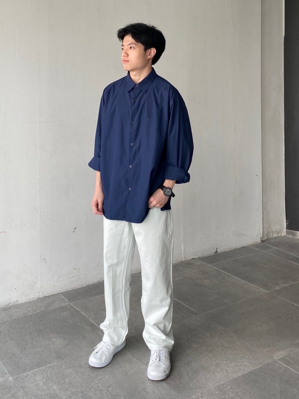 Check styling ideas for「Zip Up Blouson、Wide Straight Jeans (Regular ...