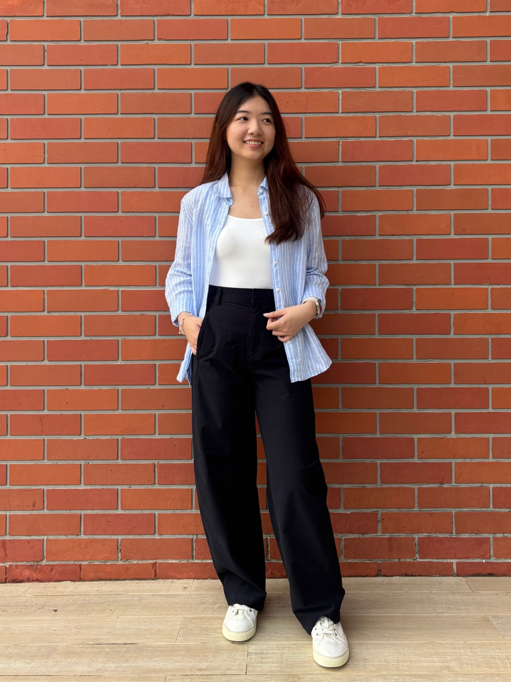 Check styling ideas for「Windproof Stand Blouson、Jersey Barrel Leg Pants」| UNIQLO PH