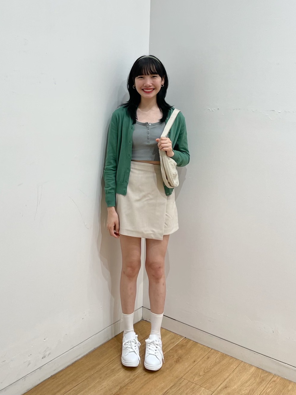 Check styling ideas for「UV Protection Crew Neck Long Sleeve Cardigan ...