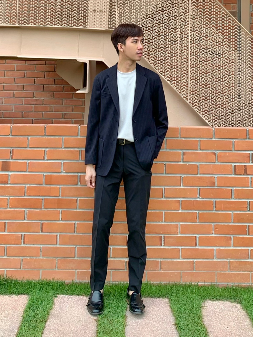 Check styling ideas for「AirSense Trousers 2WAY Stretch (Ultra Light ...