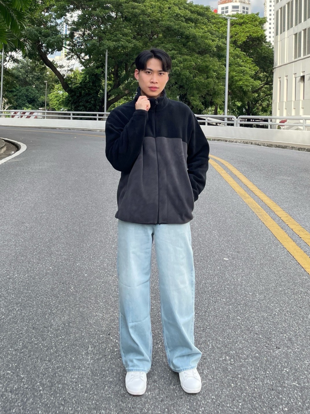 Check styling ideas for「Fleece Long Sleeve Full-Zip Jacket」| UNIQLO PH