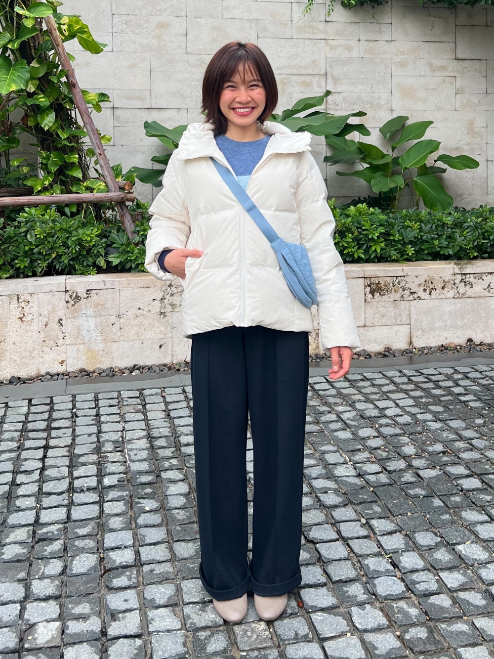 Check styling ideas for「Jersey Relaxed Jacket、Round Mini Shoulder Bag ...