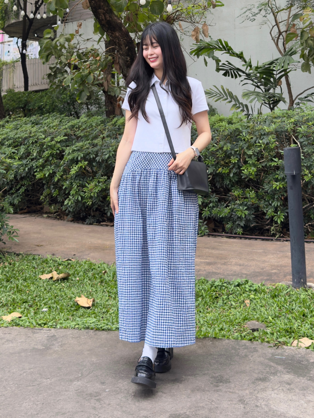 Check styling ideas for「Mini Polo Shirt、Seersucker Volume Skirt」| UNIQLO IN