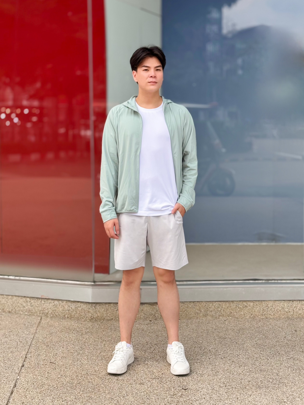 ดูไอเดียสไตล์การแต่งตัวสำหรับ「กางเกงขาสั้น Ultra Stretch Active、แว่นตา ...