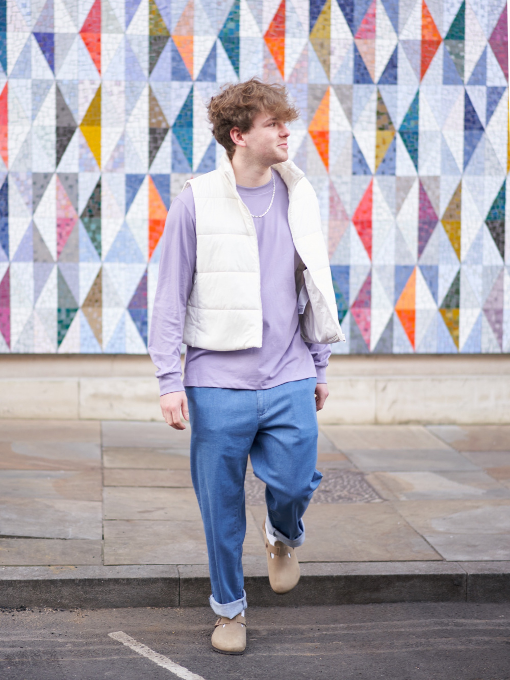 Check styling ideas for「AIRISM COTTON UV PROTECTION CREW NECK LONG ...