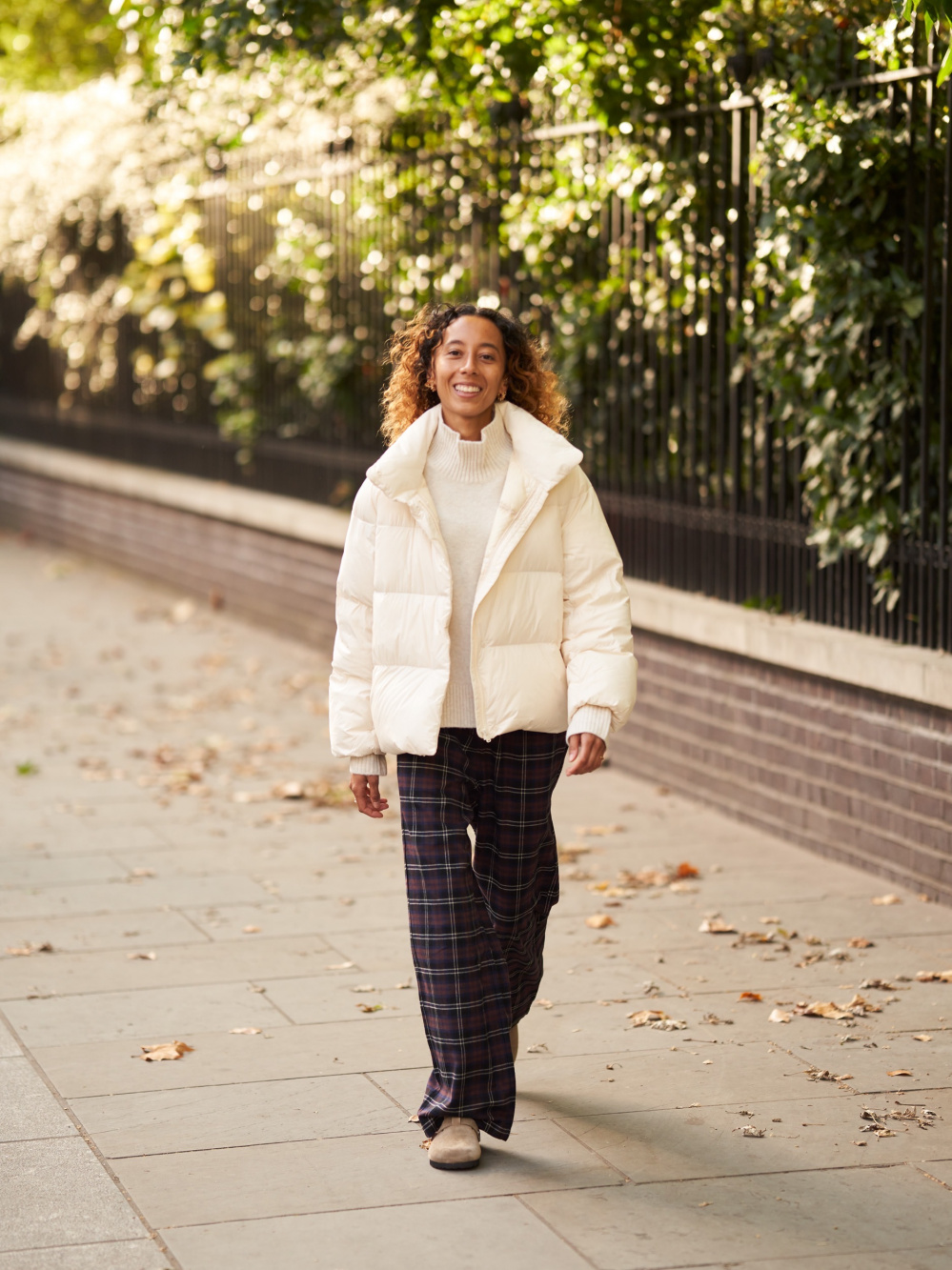 Check styling ideas for「Soufflé Yarn High Neck Jumper、Oversized Jacket ...