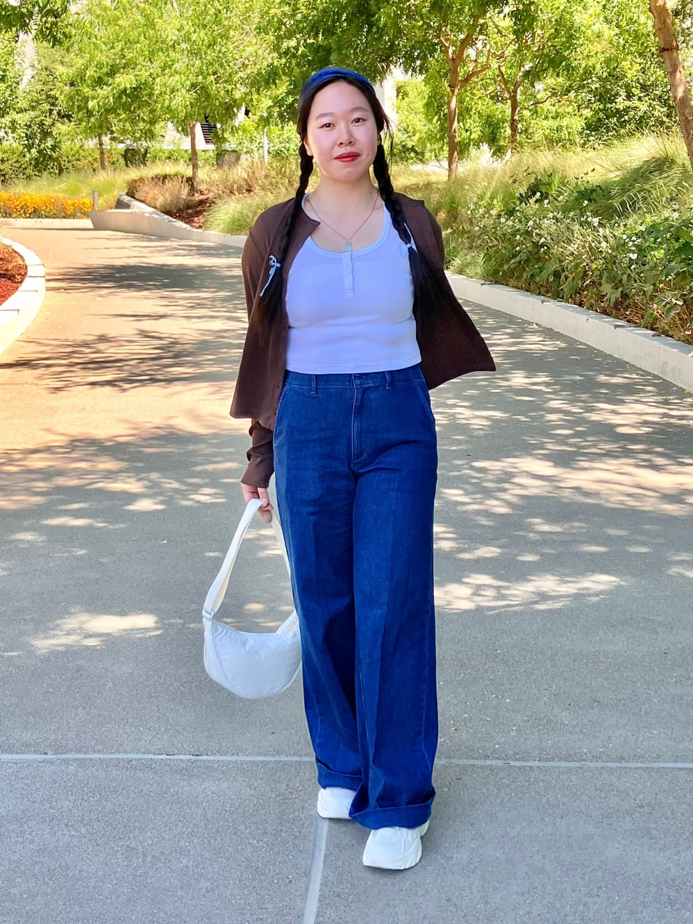 Check styling ideas for「Linen Blend Camisole Dress、Round Mini Shoulder ...